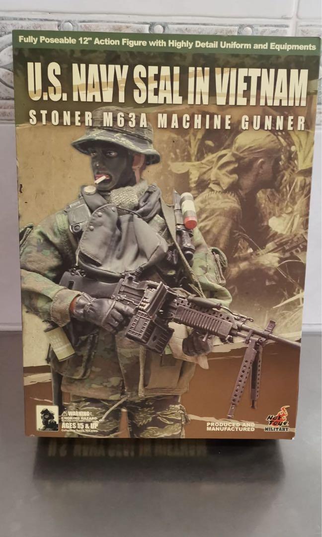 US Navy Seal in Vietnam, Stoner M63A Machine Gunner, Hobbies & Toys ...