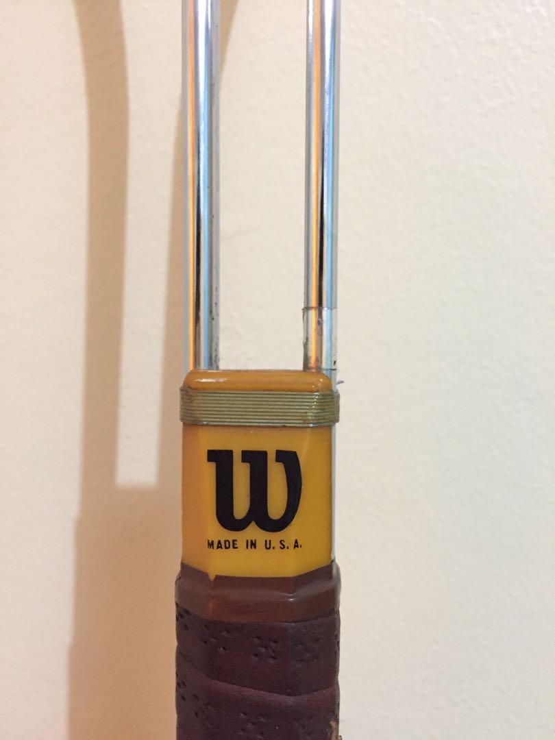 Vintage wilson T2000 steel tennis racquet, original grip with cover ...