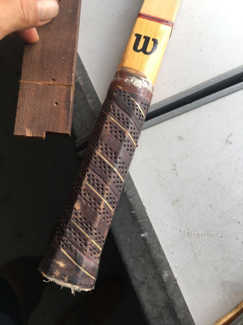 Wilson Jimmy Connors Wooden Tennis Racquet Tacket, Sports Equipment ...