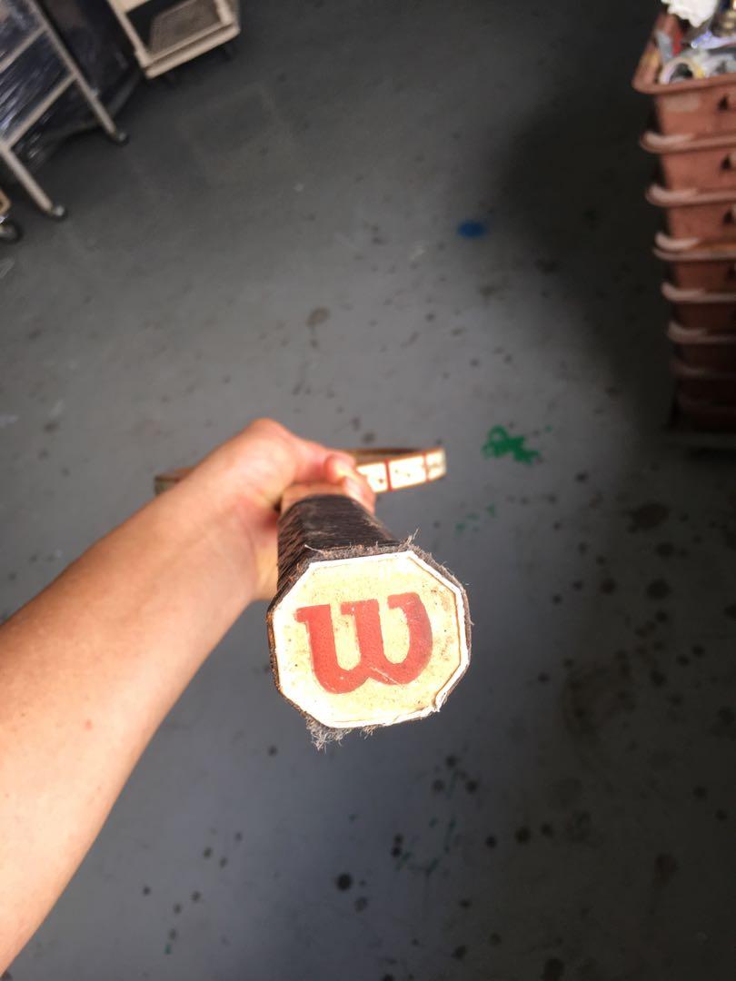 Wilson Jimmy Connors Wooden Tennis Racquet Tacket, Sports Equipment ...