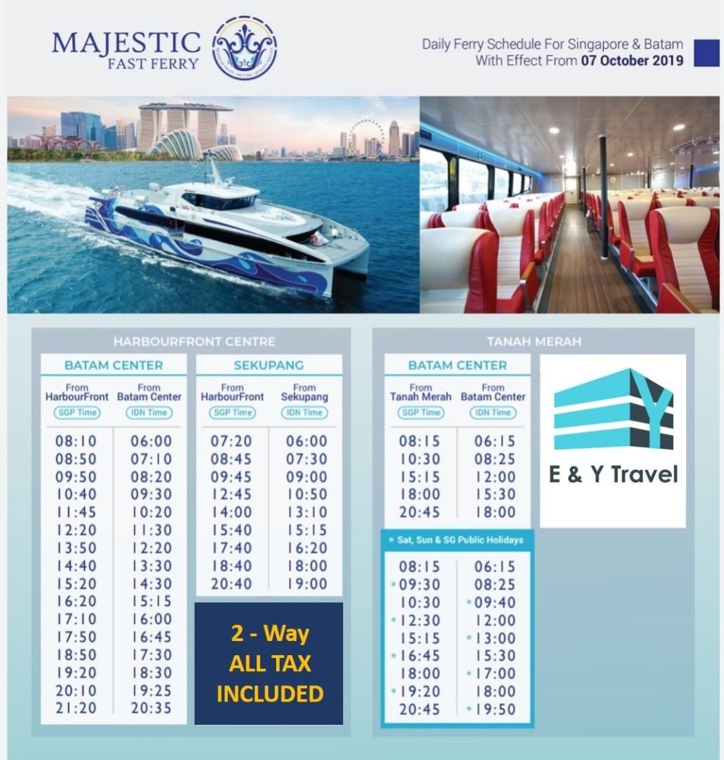 Batam Fast Ferry / Majestic Ferry, Tickets & Vouchers, Local ...