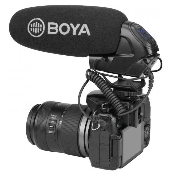Boya BY-BM3032 Directional On-Camera Super-Cardioid Shotgun Microphone ...