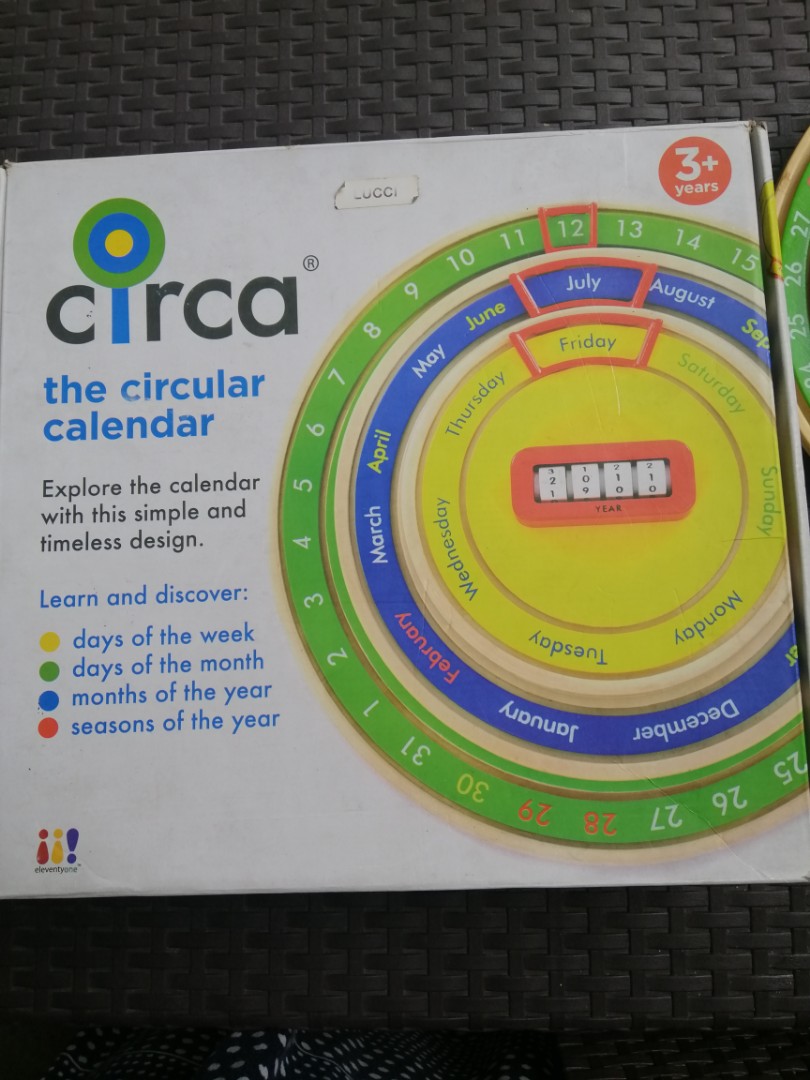 Circa The Circular Calendar for Kids, Babies & Kids, Infant Playtime on ...