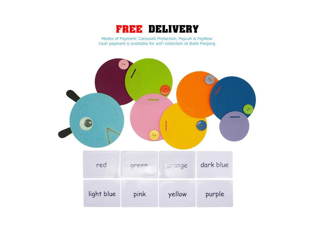 8 Colours Children Kids Early English Learning Educational ...