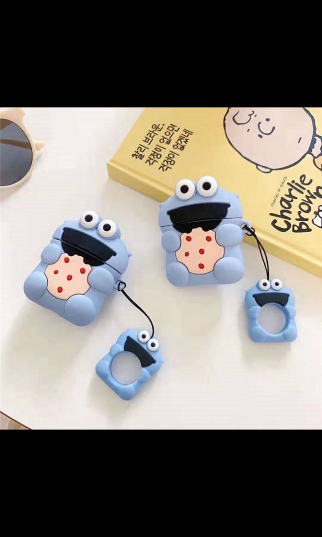 Cookie Monster AirPod case, Mobile Phones & Gadgets, Mobile & Gadget ...