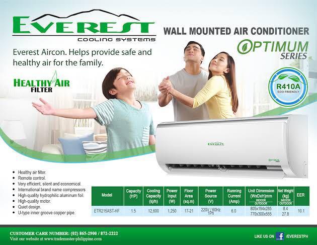 Everest Split Type Inverter and Non Inverter Aircon, TV & Home ...