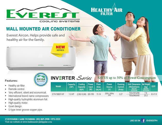 Everest Split Type Inverter and Non Inverter Aircon, TV & Home ...