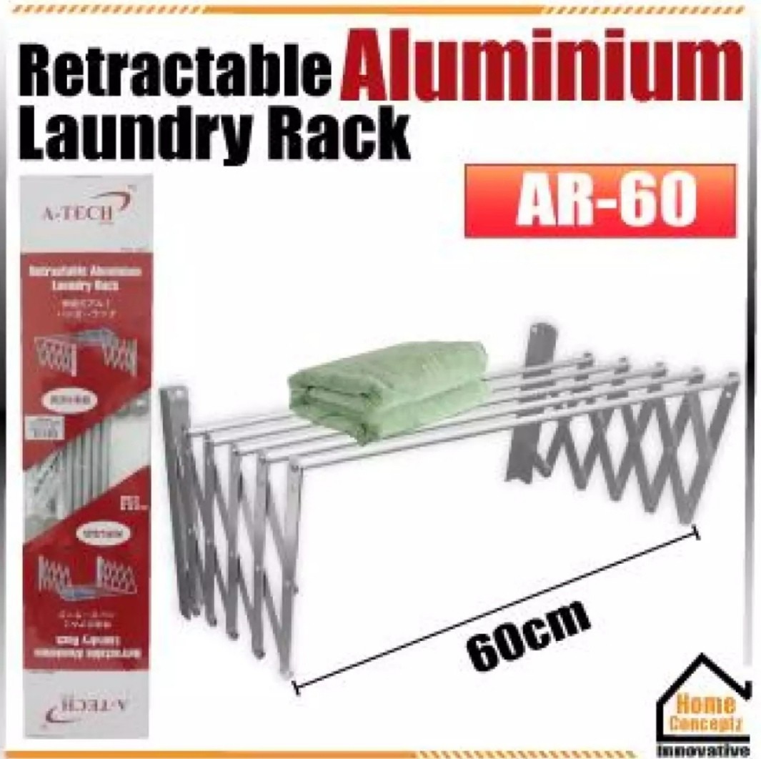 Extendable Laundry Rack, Furniture & Home Living, Furniture, Shelves ...