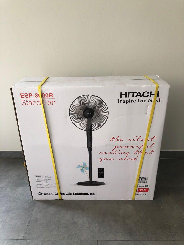 Hitachi stand fan ESP-3000R, Furniture & Home Living, Lighting & Fans ...