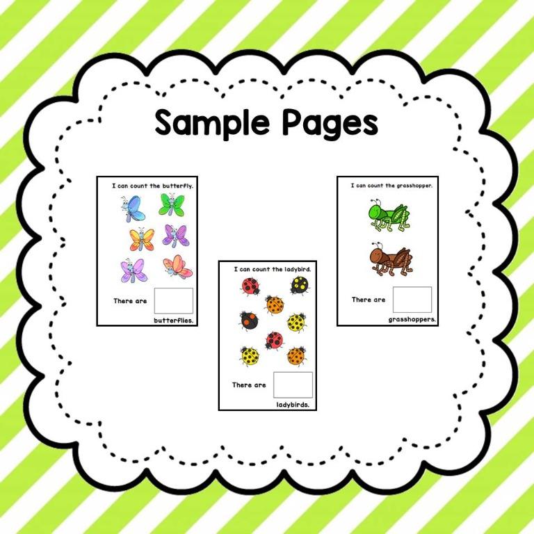 Interactive Book: "Counting Insects 1 to 10" (Learning Numbers ...