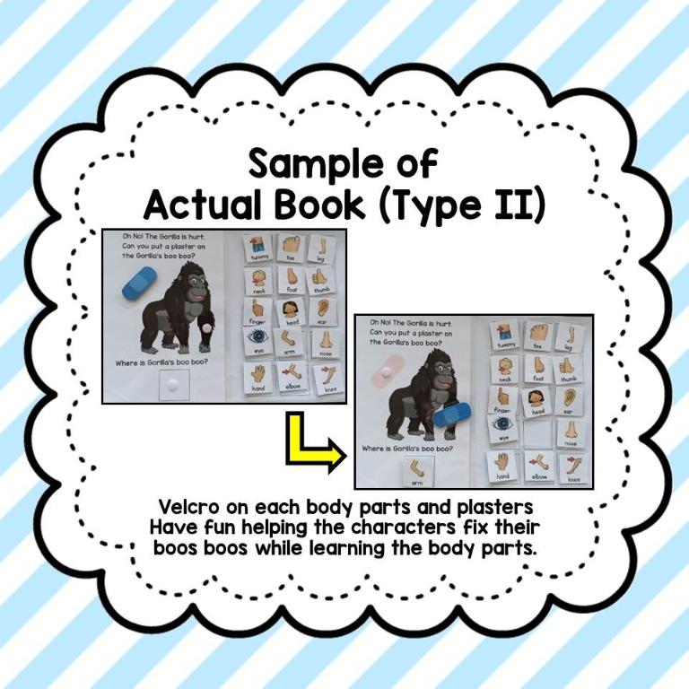 Interactive Book: "Where is the Boo Boo?" (Learning Body Parts ...