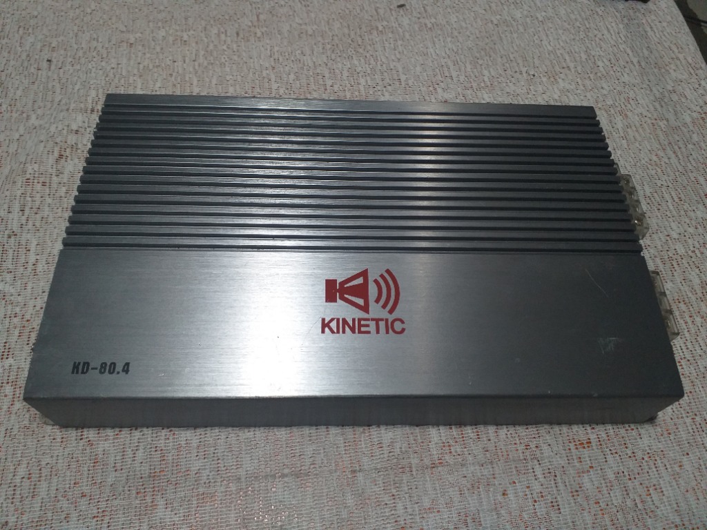 Kinetic KD-80.4 Power Amplifier, 4 channel Power Amplifier (80w/rms x 4 ...
