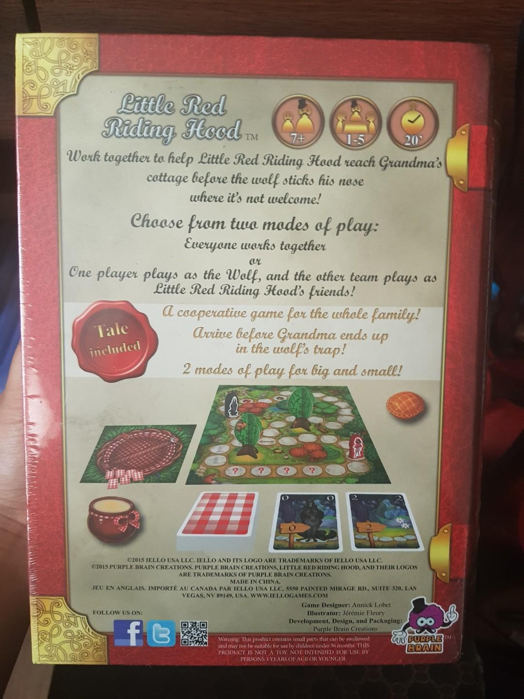 Little Red Riding Hood - Card Board games, Hobbies & Toys, Toys & Games ...