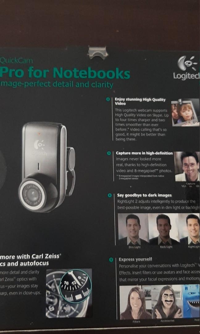 Logitech Quickcam Webcam for Notebooks, Computers & Tech, Parts ...