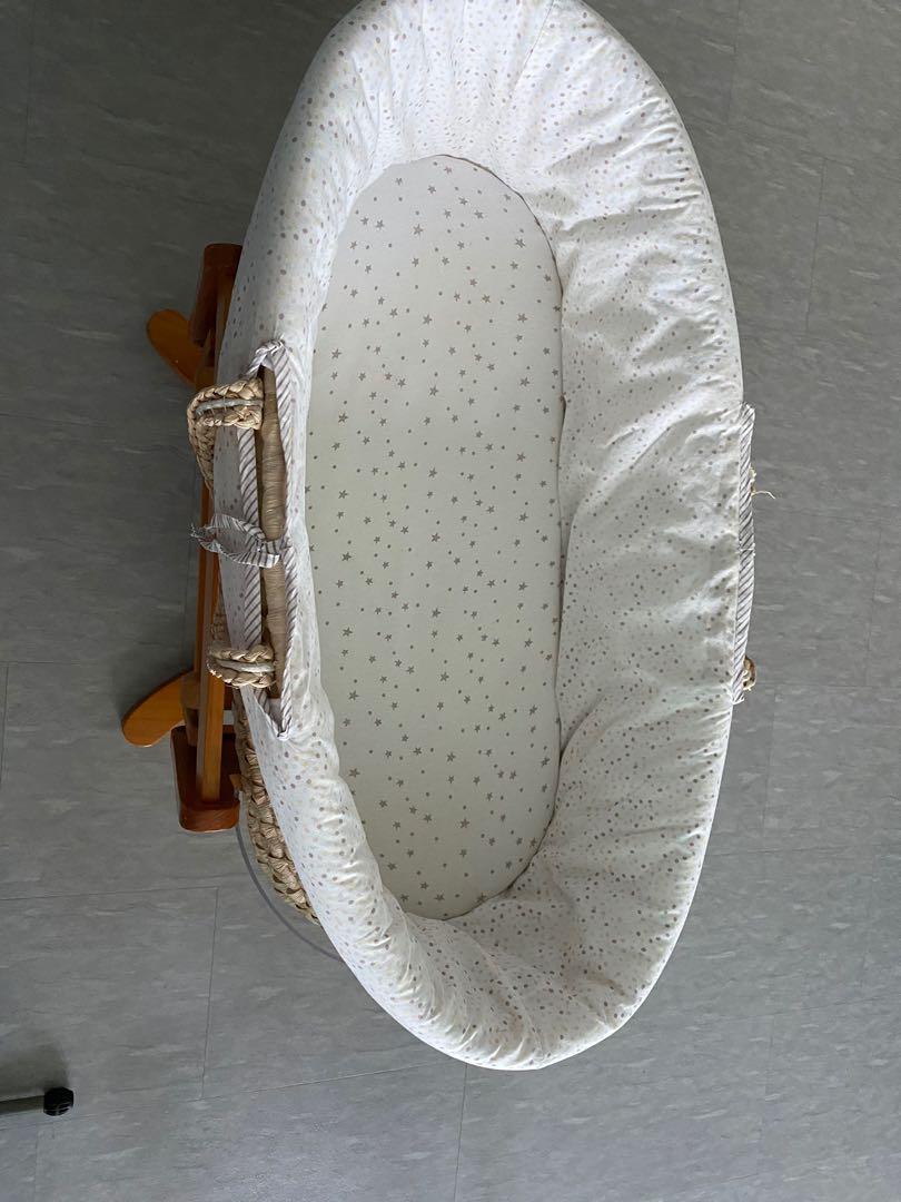 Moses basket with Rocker, Babies & Kids, Baby Nursery & Kids Furniture ...