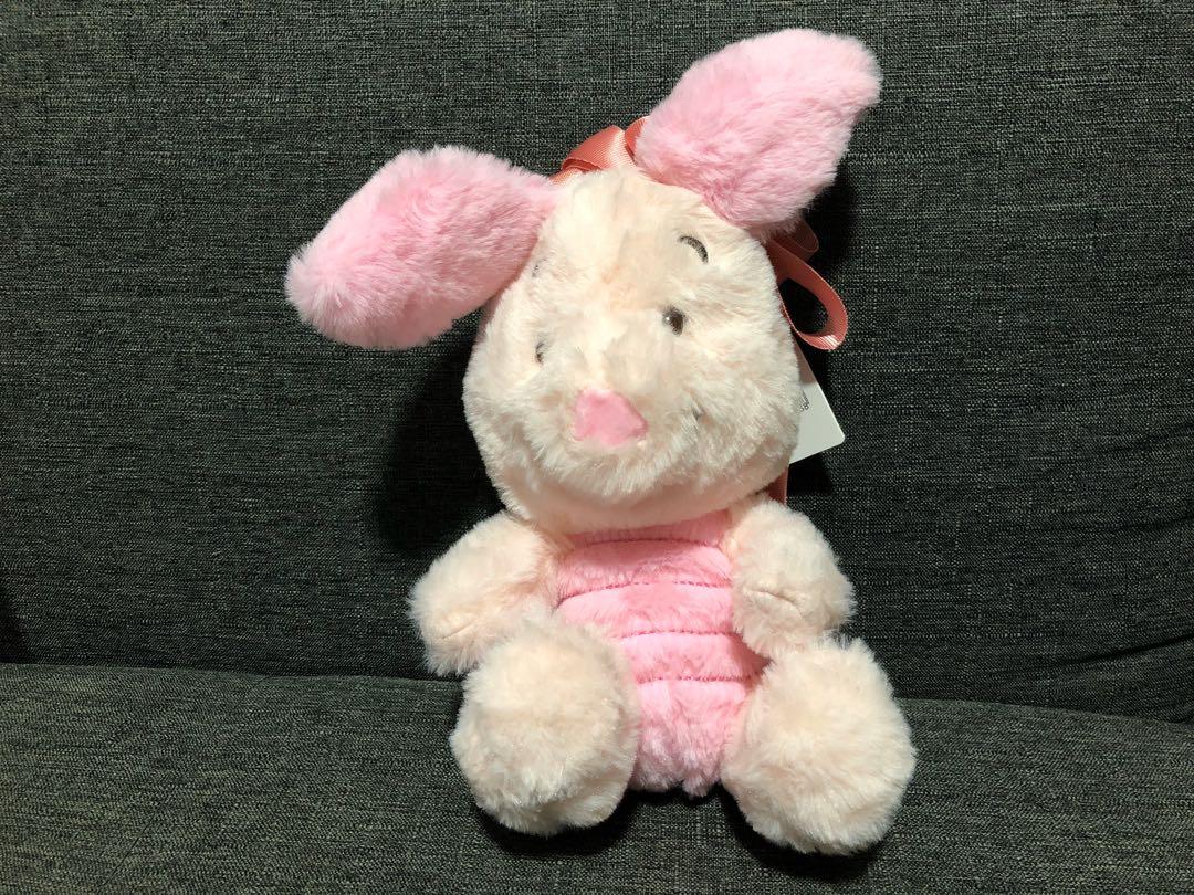 (Set) Piglet Sakura Plush bag and Medium Ufufy Piglet from Disney Winnie the Pooh, Hobbies ...