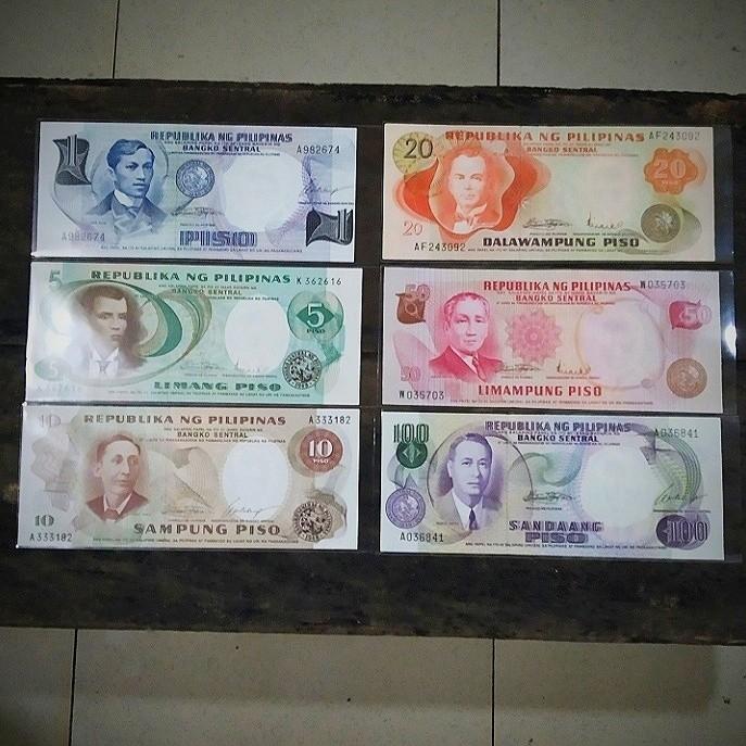 Pilipino banknote set, uncirculated condition, genuine banknote ...