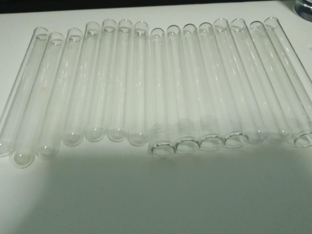 Pyrex Test Tubes 15cm, Design & Craft, Craft Supplies & Tools on Carousell