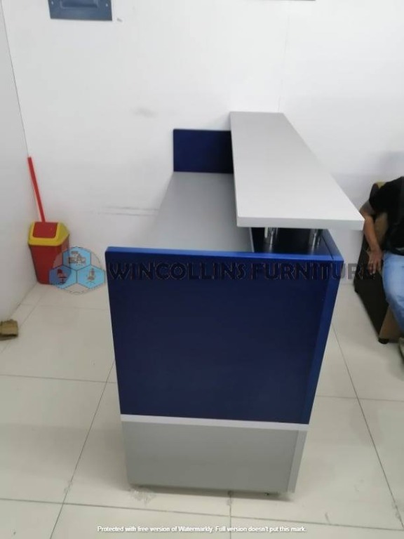 RECEPTION COUNTER % Office partition, Furniture & Home Living, Office ...