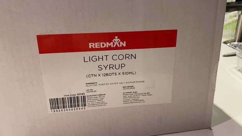 Redman Light Corn Syrup 510ml, Food & Drinks, Packaged & Instant Food ...