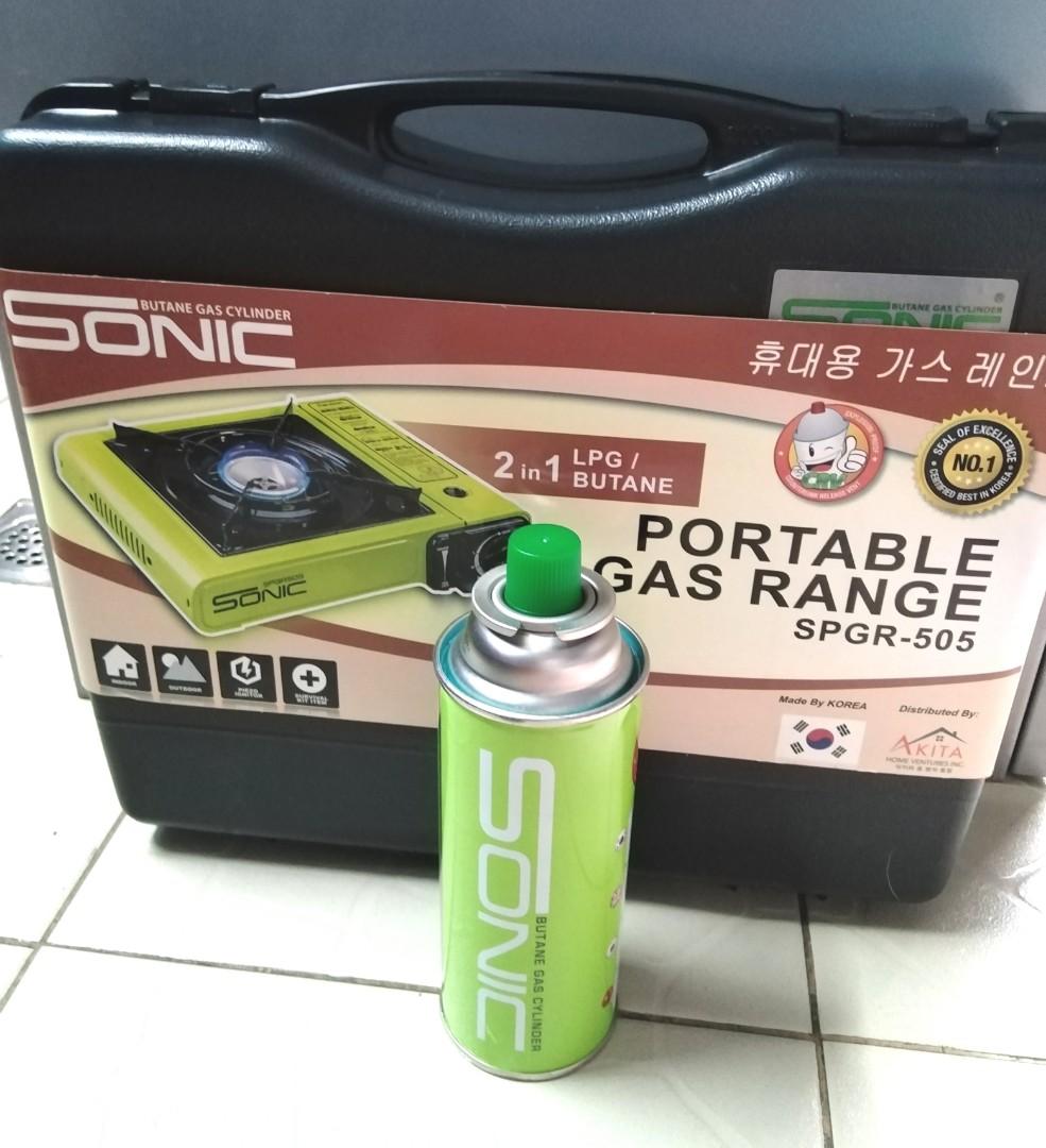 Sonic Made in Korea Portable Camping Outdoor Indoor Butane Gas Stove ...