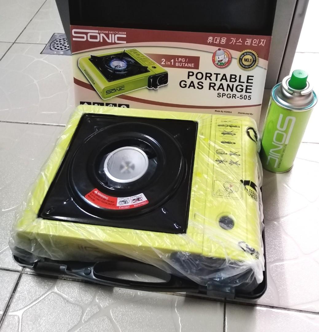 Sonic Made in Korea Portable Camping Outdoor Indoor Butane Gas Stove ...