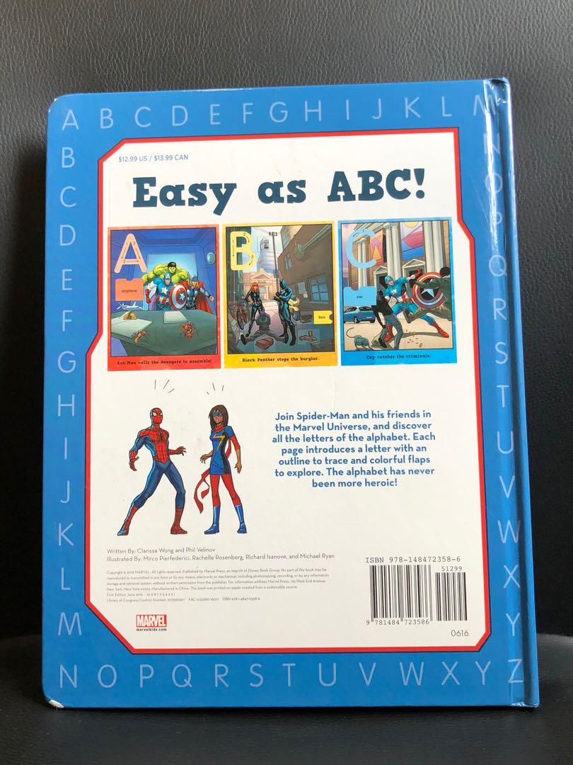 Super Hero Letter Tracing book with flaps, Hobbies & Toys, Books ...