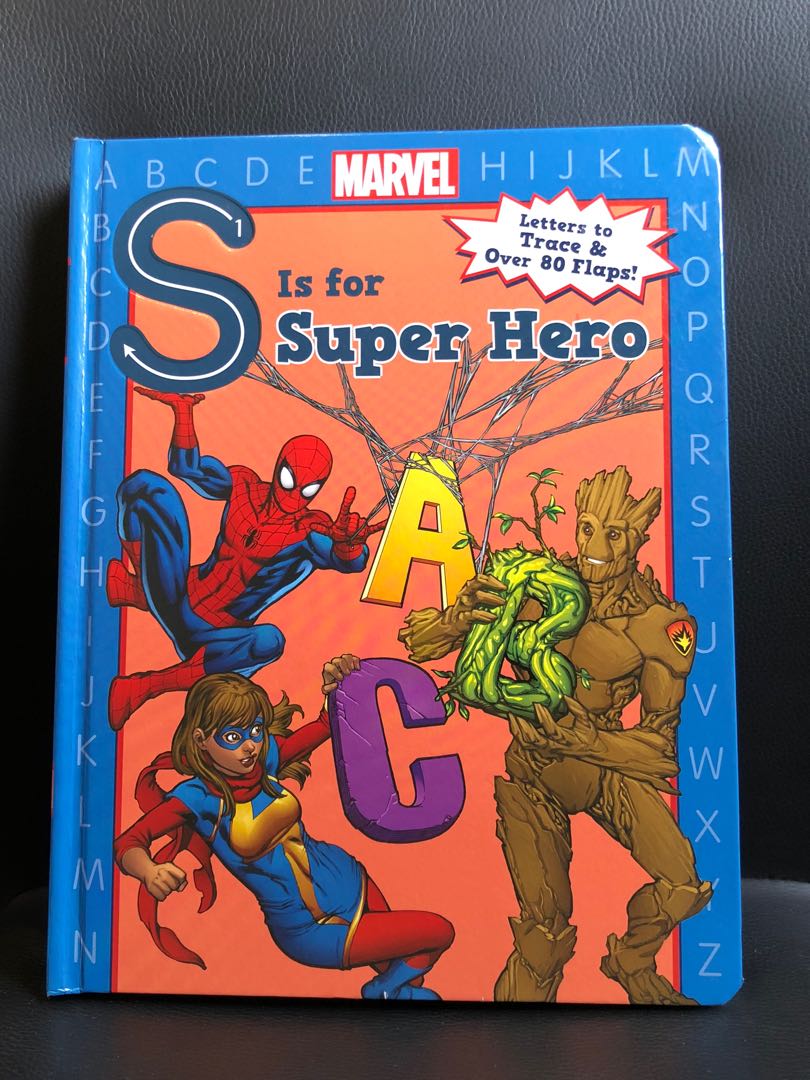 Super Hero Letter Tracing book with flaps, Hobbies & Toys, Books ...