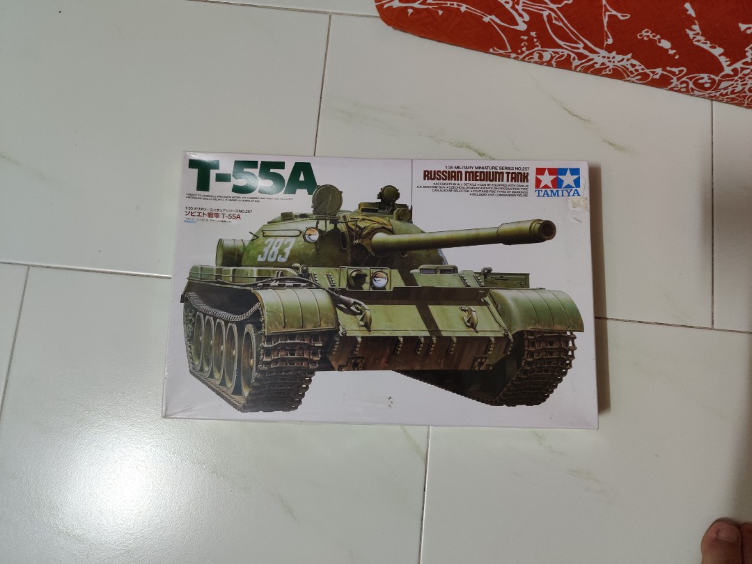 Tamiya T-55A model kit, Hobbies & Toys, Toys & Games on Carousell