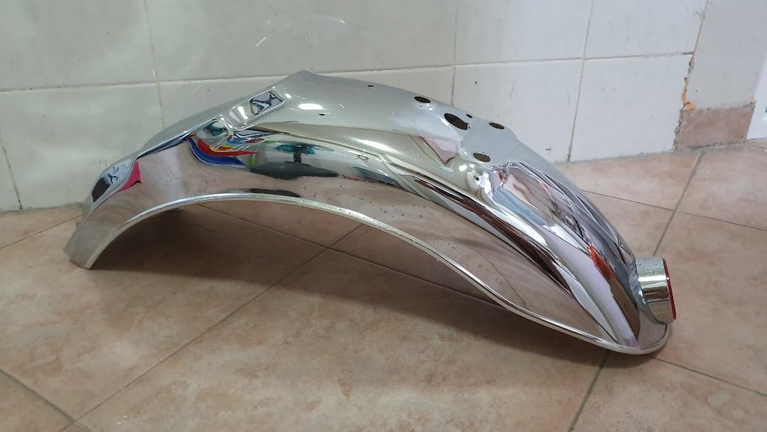 Triumph Bonneville Chrome Metal Rear Fender, Motorcycles, Motorcycle ...
