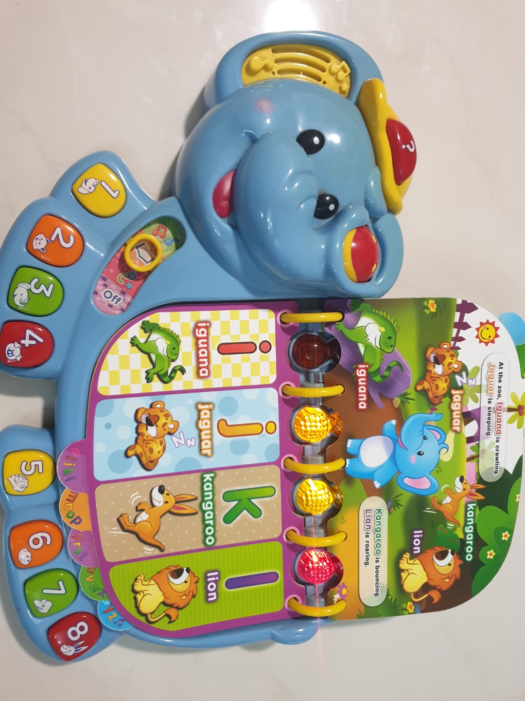 Vtech touch & teach elephant, Babies & Kids, Infant Playtime on Carousell