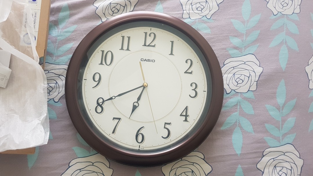Wall clock casio, Furniture & Home Living, Home Decor, Wall Decor on ...