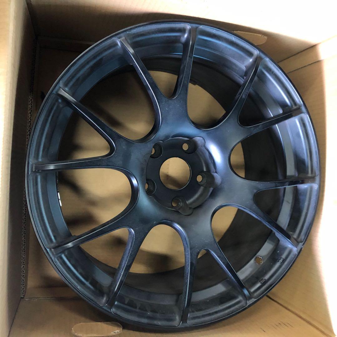 Weds Sport SA6M original respray matt black, 18x9 et20 5x114.3 Evo ...