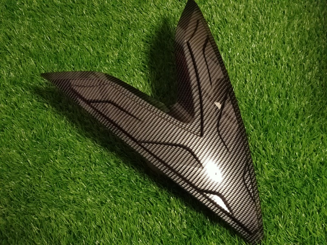 Yamaha Aerox Front Panel Carbon Guard, Motorcycles, Motorcycle ...
