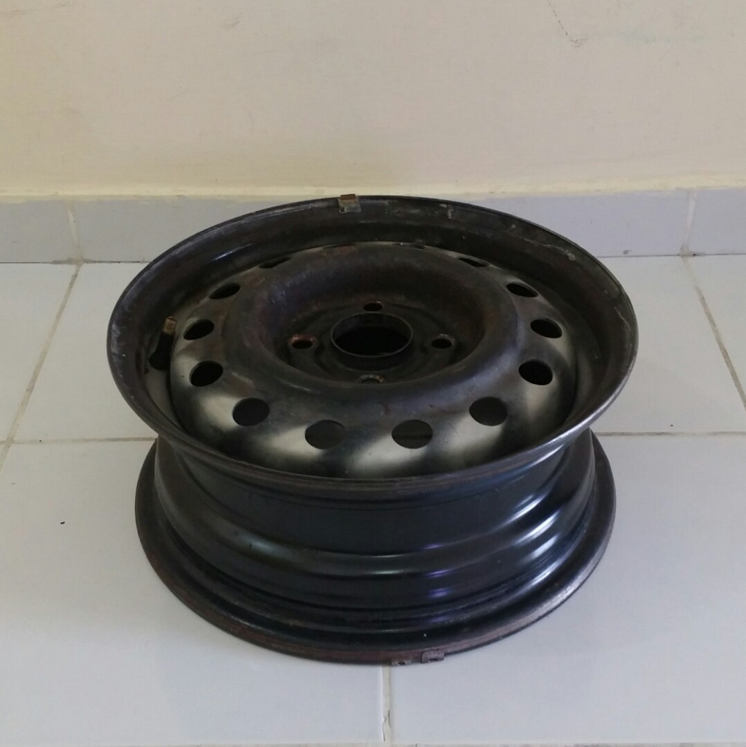 13" Steel Wheel Rim Besi, Auto Accessories on Carousell