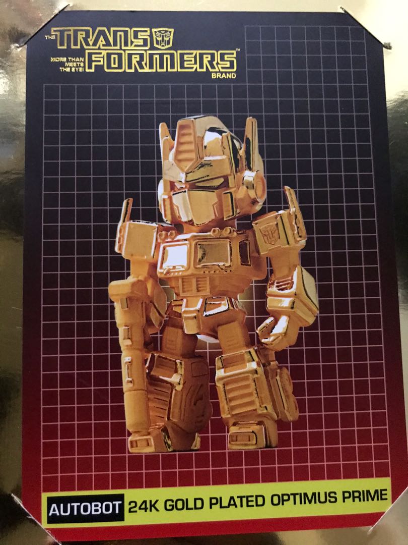 24K Gold Optimus Prime, Hobbies & Toys, Toys & Games on Carousell