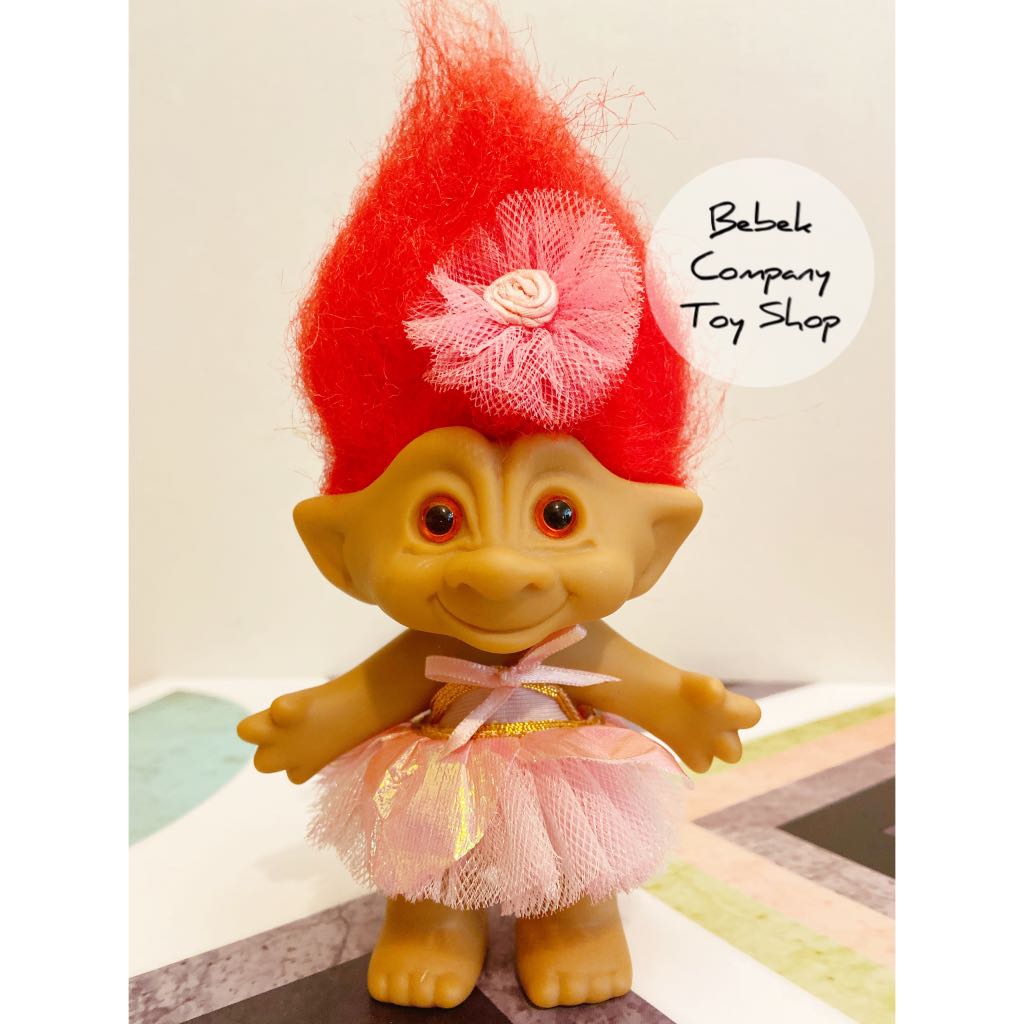 中型 1980 VTG Troll Gem trolls 仙子 洋裝 女孩 醜娃 巨魔娃娃 幸運小子 寶石系列 古董玩具, 書籍、休閒與玩具 ...