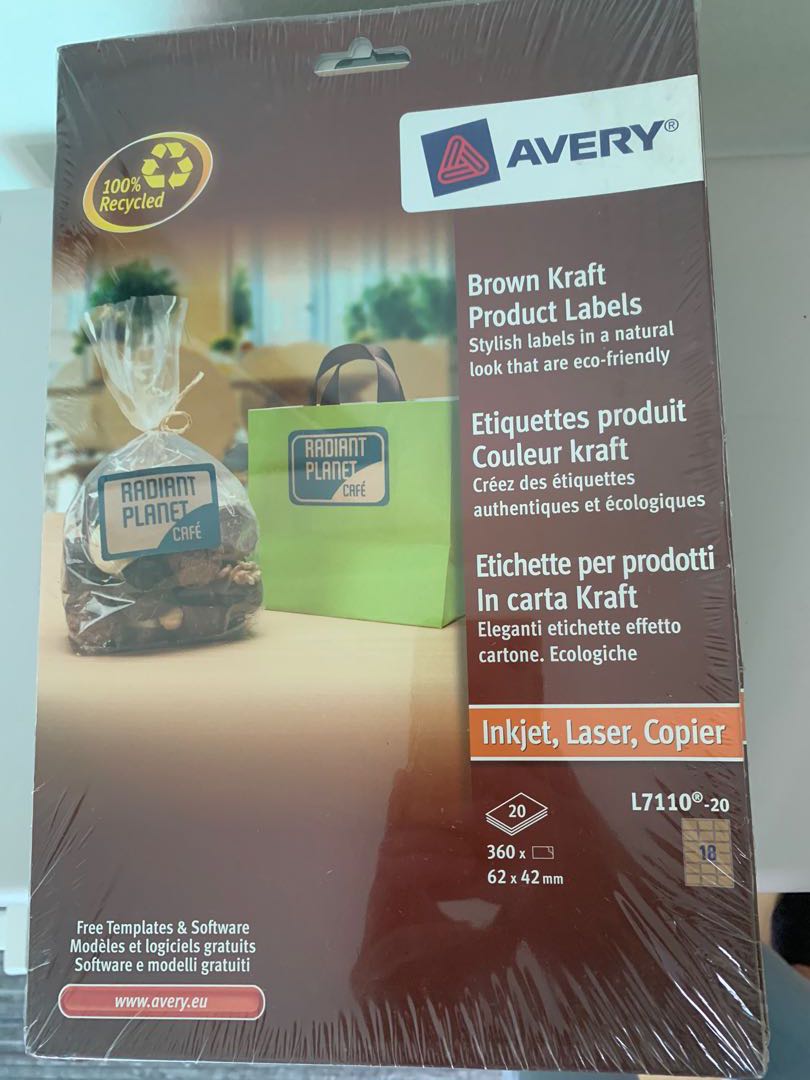 Avery printable labels, Hobbies & Toys, Stationery & Craft, Stationery ...