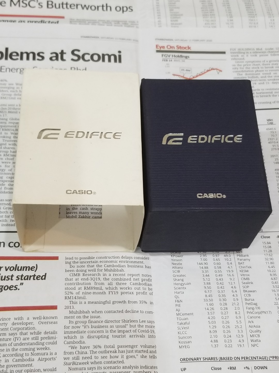 CASIO EDIFICE WATCH BOX., Men's Fashion, Watches & Accessories, Watches ...