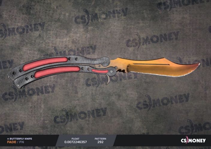 CSGO Skin | Butterfly Knife, Fade, FN, Video Gaming, Gaming Accessories ...