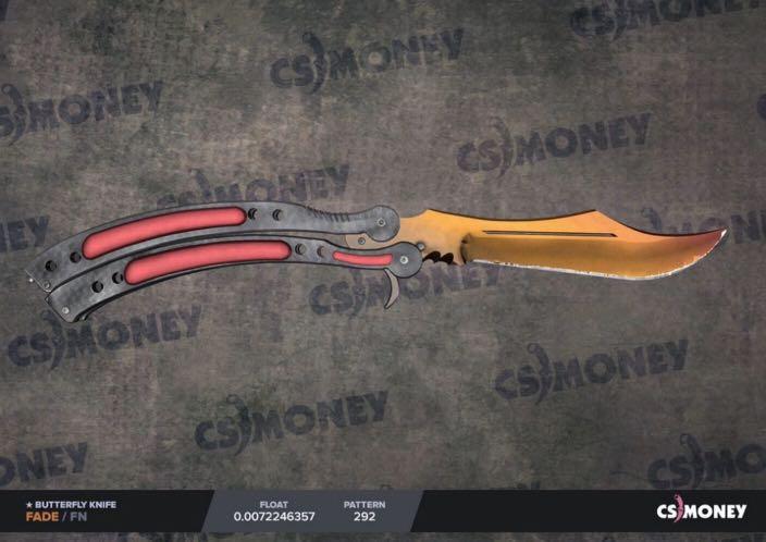 CSGO Skin | Butterfly Knife, Fade, FN, Video Gaming, Gaming Accessories ...