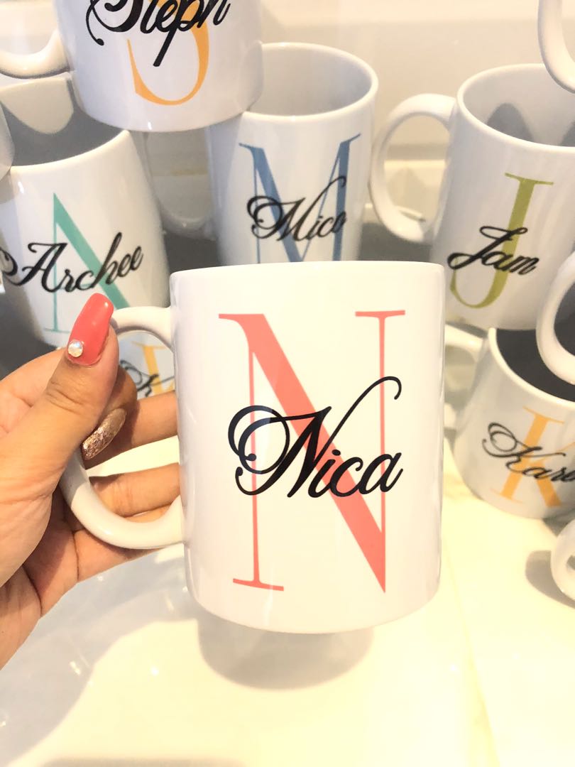 Customized Mugs individual names christening ninong ninang giveaways ...