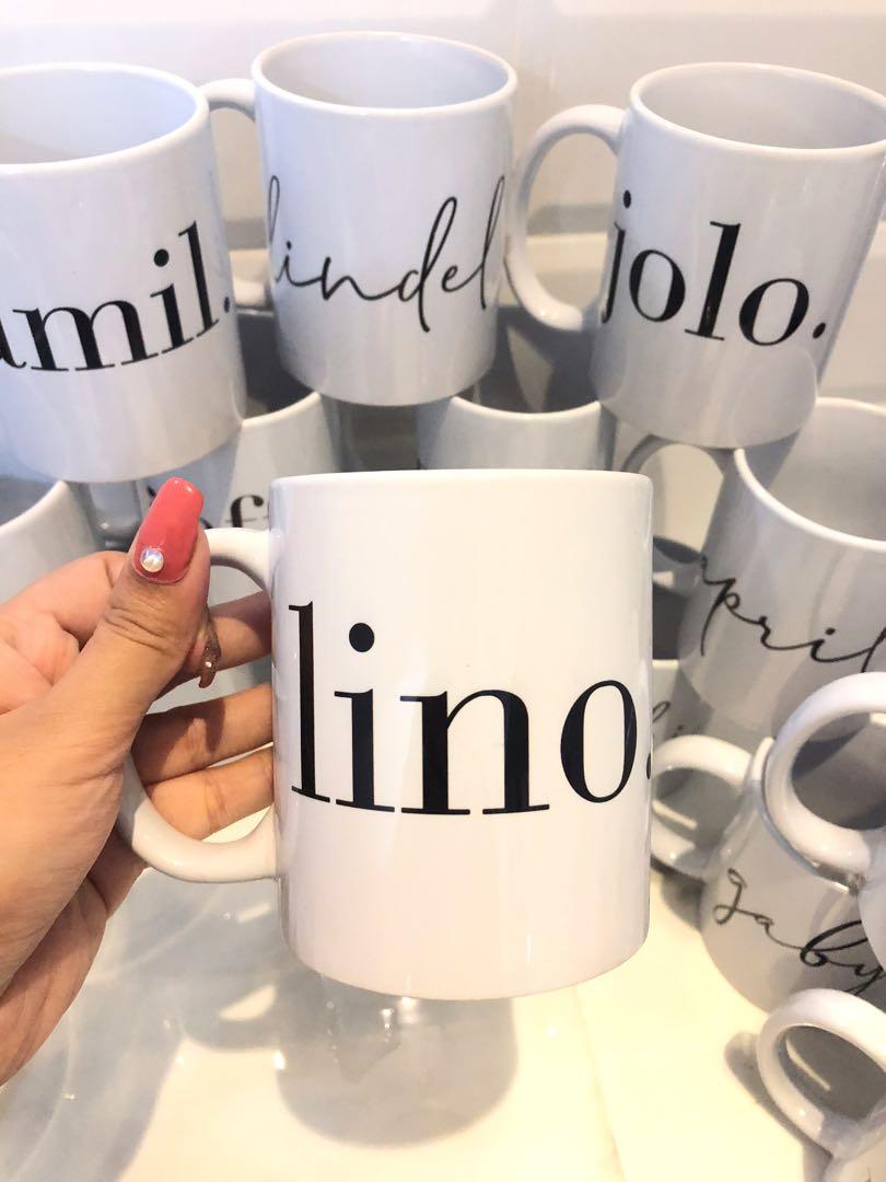 Customized Mugs individual names christening ninong ninang giveaways ...