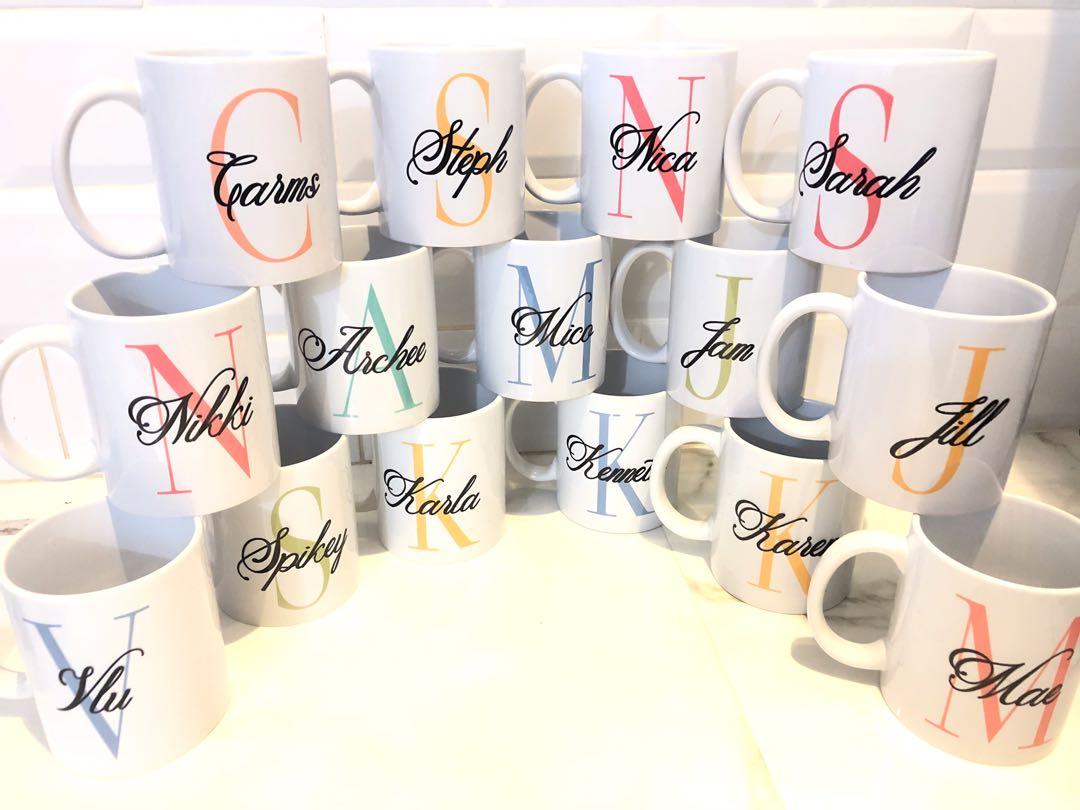 Customized Mugs individual names christening ninong ninang giveaways ...