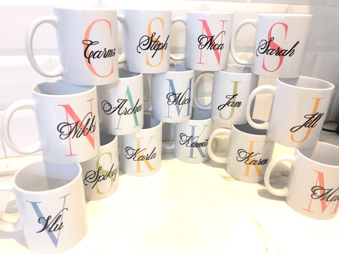 Customized Mugs individual names christening ninong ninang giveaways ...