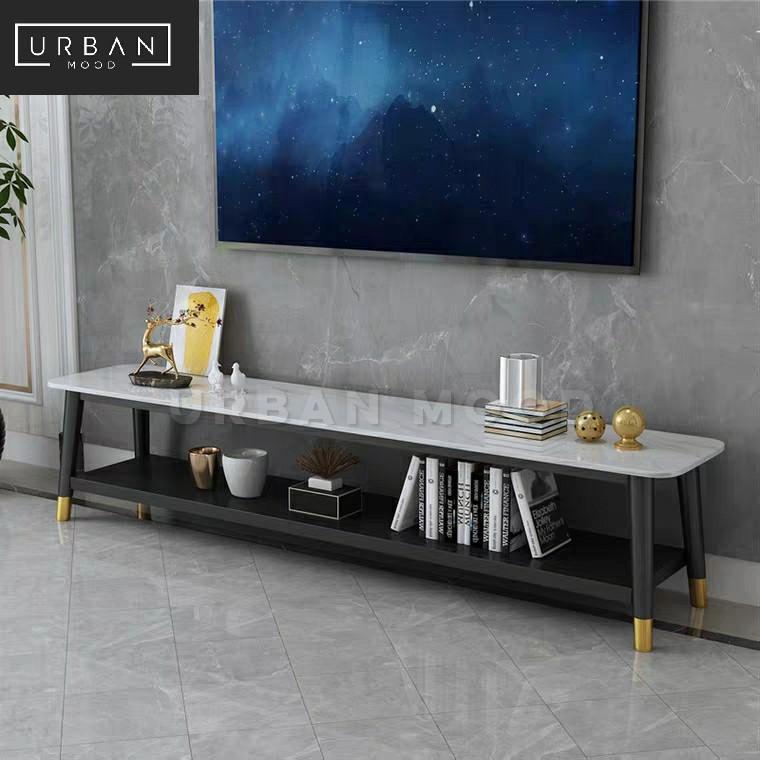 DECAL Modern Marble TV Console, Furniture & Home Living, Furniture, TV ...