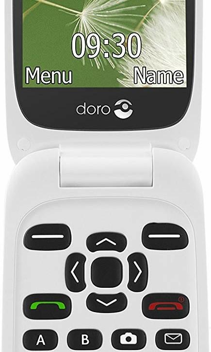 Doro 6520 Unlocked SIM-Free Flip Mobile Phone for Elderly with Large ...