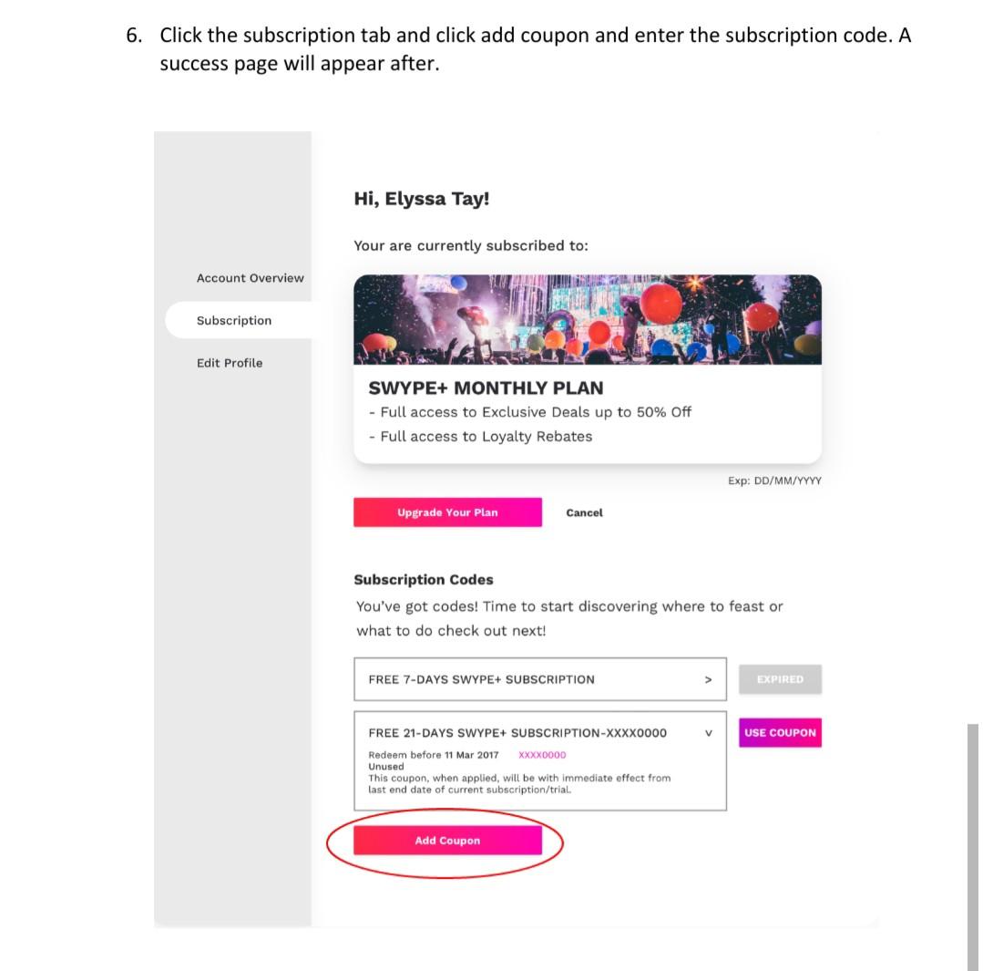 Free One Month Subscription, Free Items on Carousell