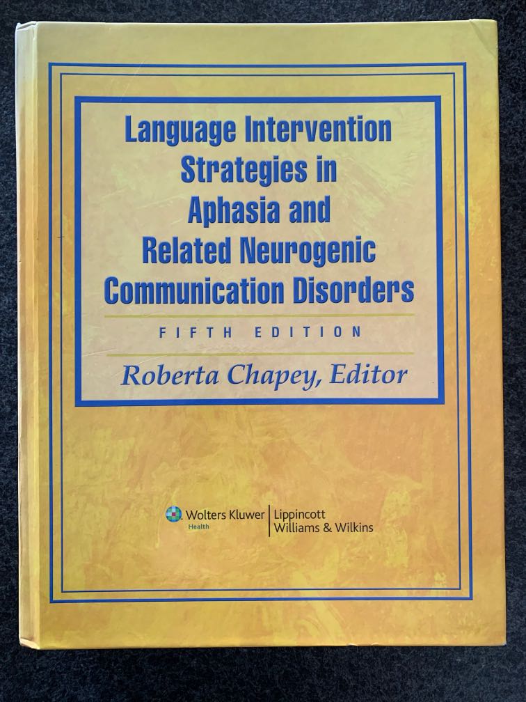 language intervention strategies chapey