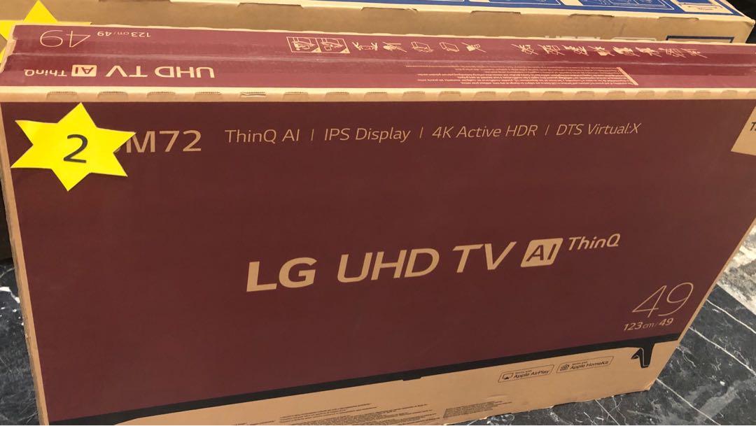 LG 49’ smart UHFD 4k TV HDR, TV & Home Appliances, TV & Entertainment ...